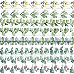 Amazon.com : 79 Feet Eucalyptus Border Boho Classroom Decor Boarder ...