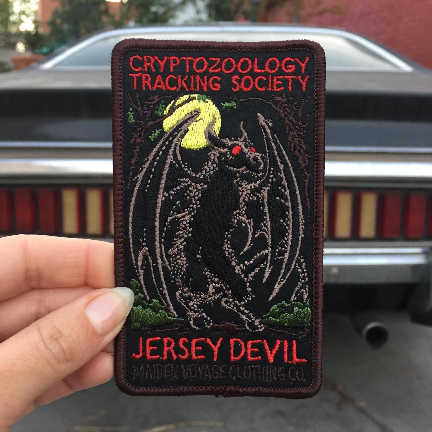 Amazon.com: Jersey Devil Patch - Cryptozoology Tracking Society: Handmade