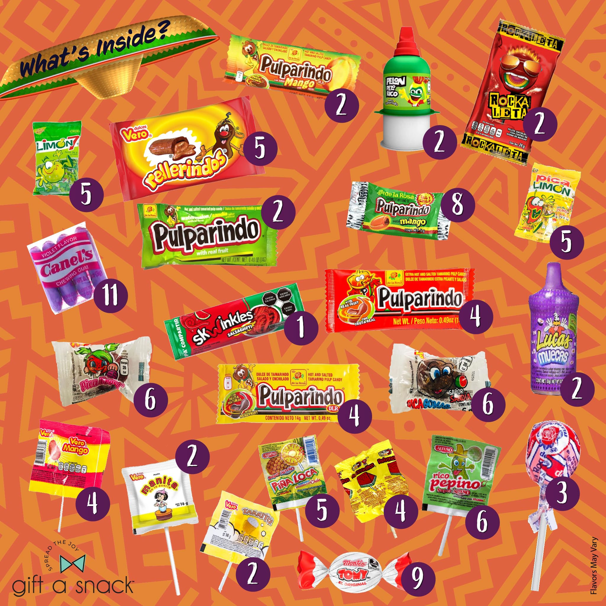 Mua Mexican Candy Variety Pack Mix, Dulces Mexicanos Surtidos (100 ...