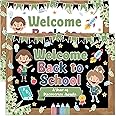 Amazon.com: Decorably 87 Pcs Back to School Bulletin Board Decorations ...