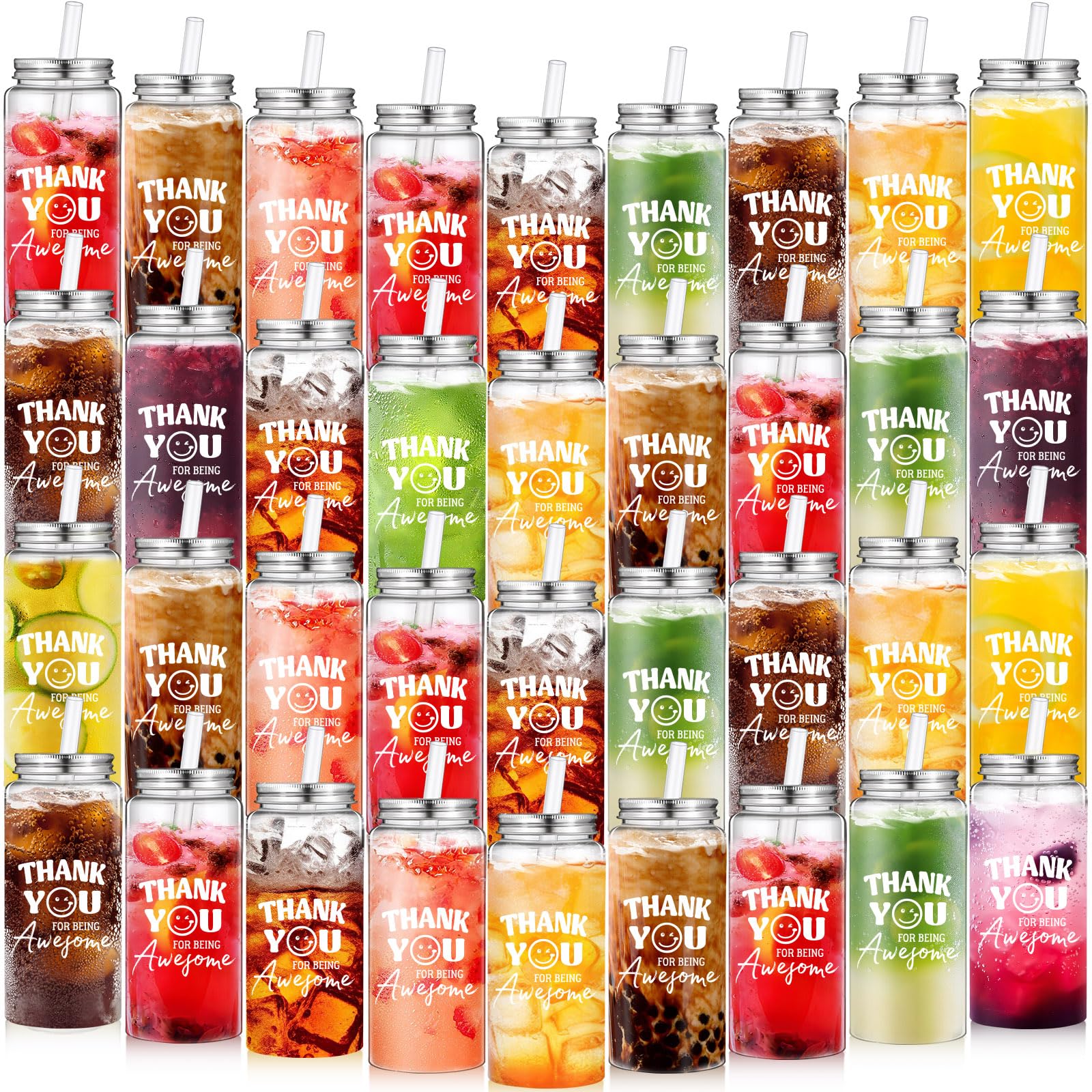 Pickmesh 36 Pcs Employee Appreciation Gifts Thank You Plastic Cups for ...
