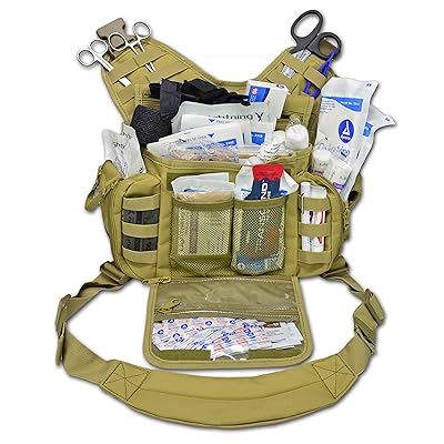 Buy Lightning X Stocked First Aid Trauma Tactical Sling Pack First ...