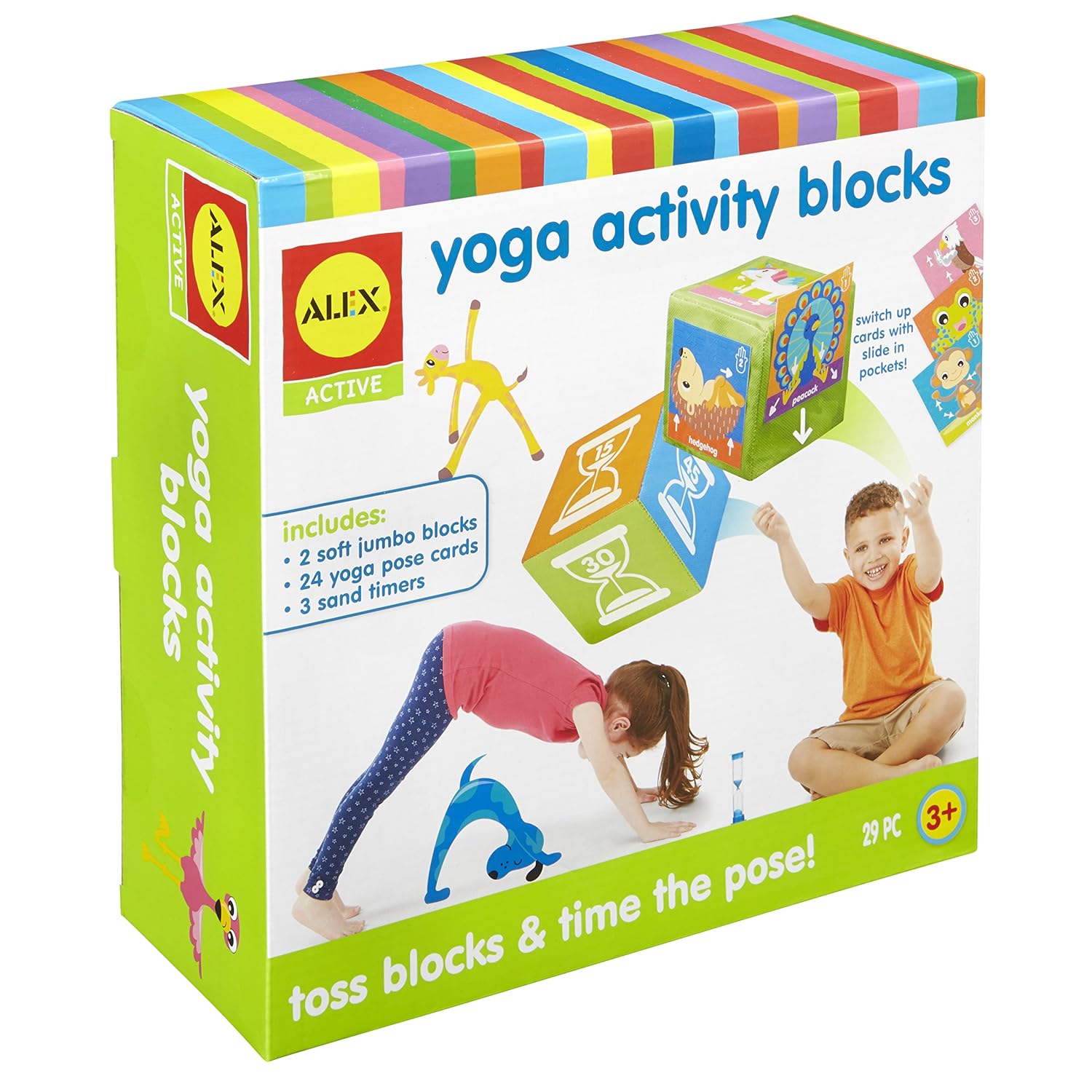 Toys & Games ALEX Active Yoga Activity Blocks ALEX Toys 245002-1 ...
