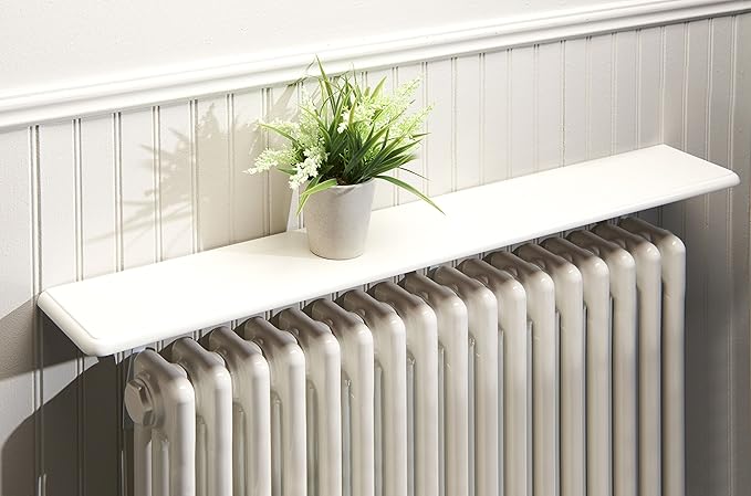 36" Inch Radiator Shelf- Available in Mahogany, Oak & White (White ...