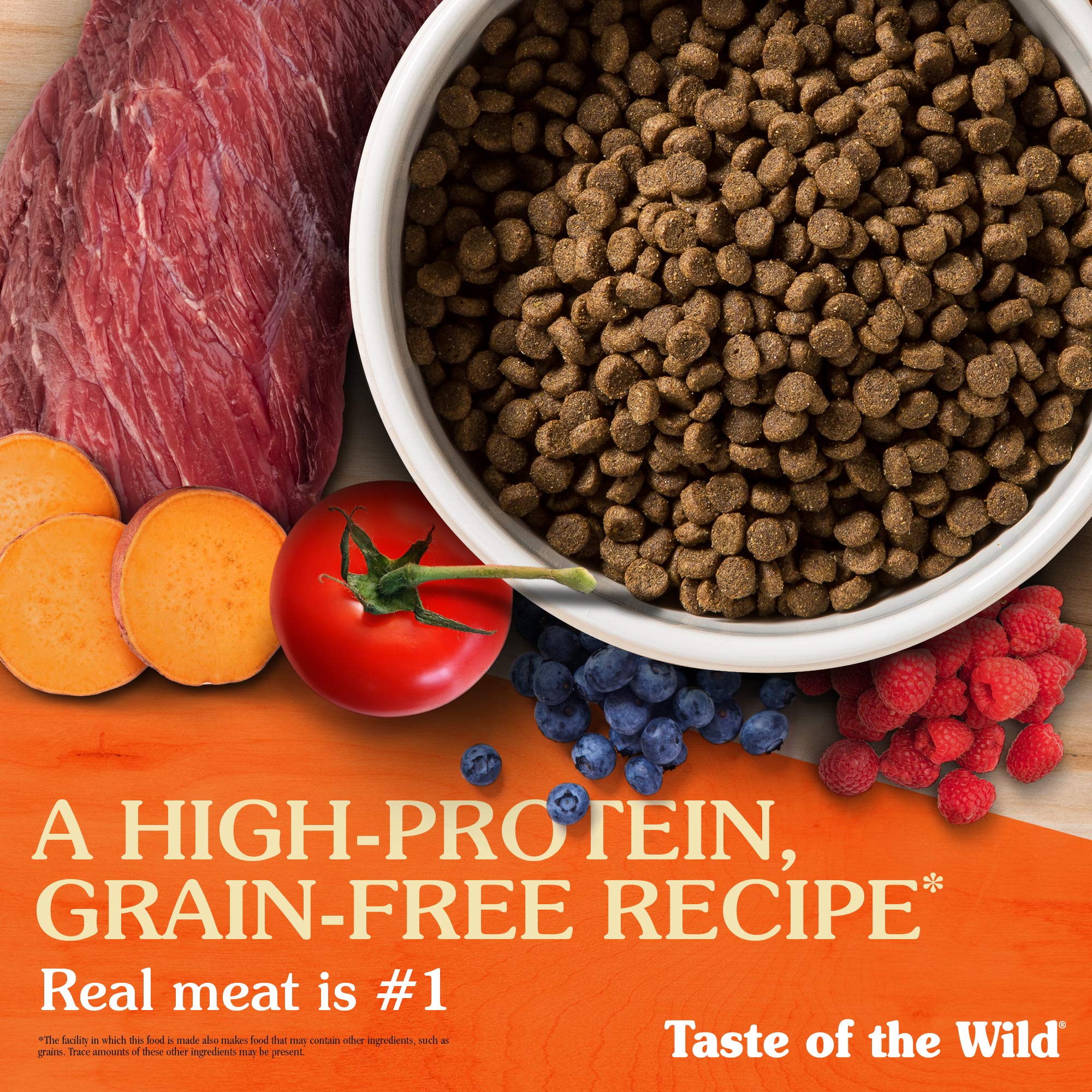 Taste of the Wild High Prairie Canine Grain-Free Recipe with Roasted ...