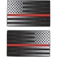 Amazon.com: MULL USA Flag Magnet Reflective Decals for Cars Trucks 2pcs ...