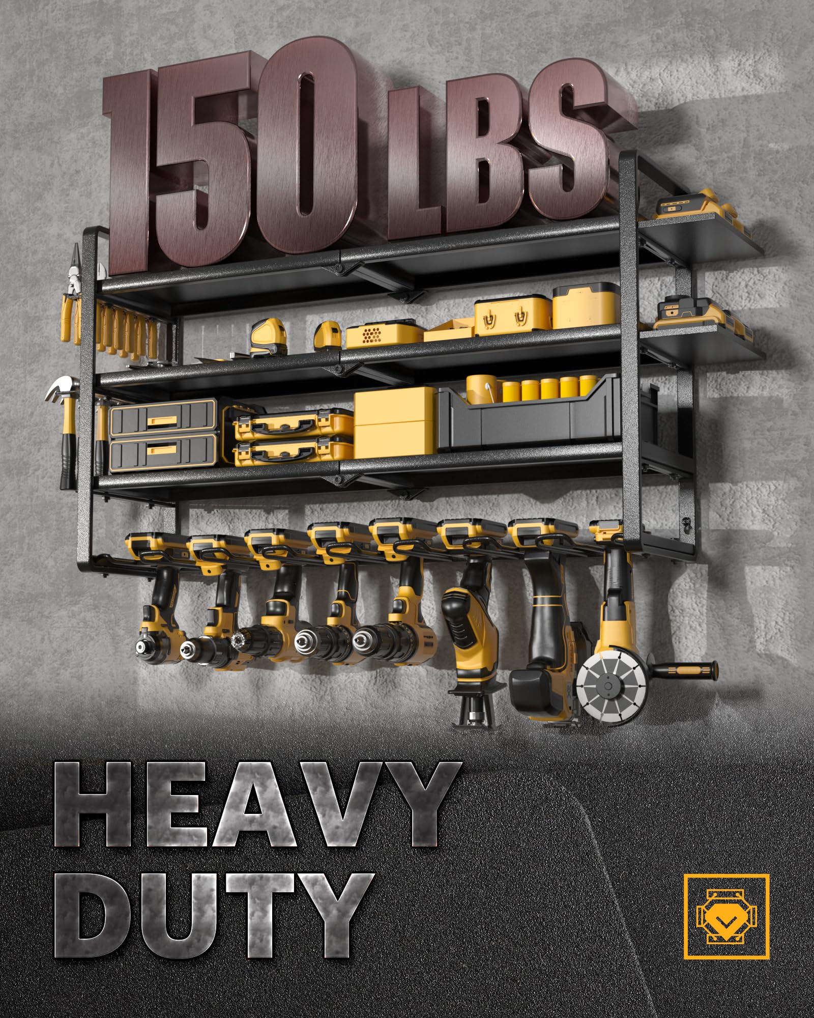 Mua Power Tool Organizer with Charging Station, 8 Drill Holder Wall ...