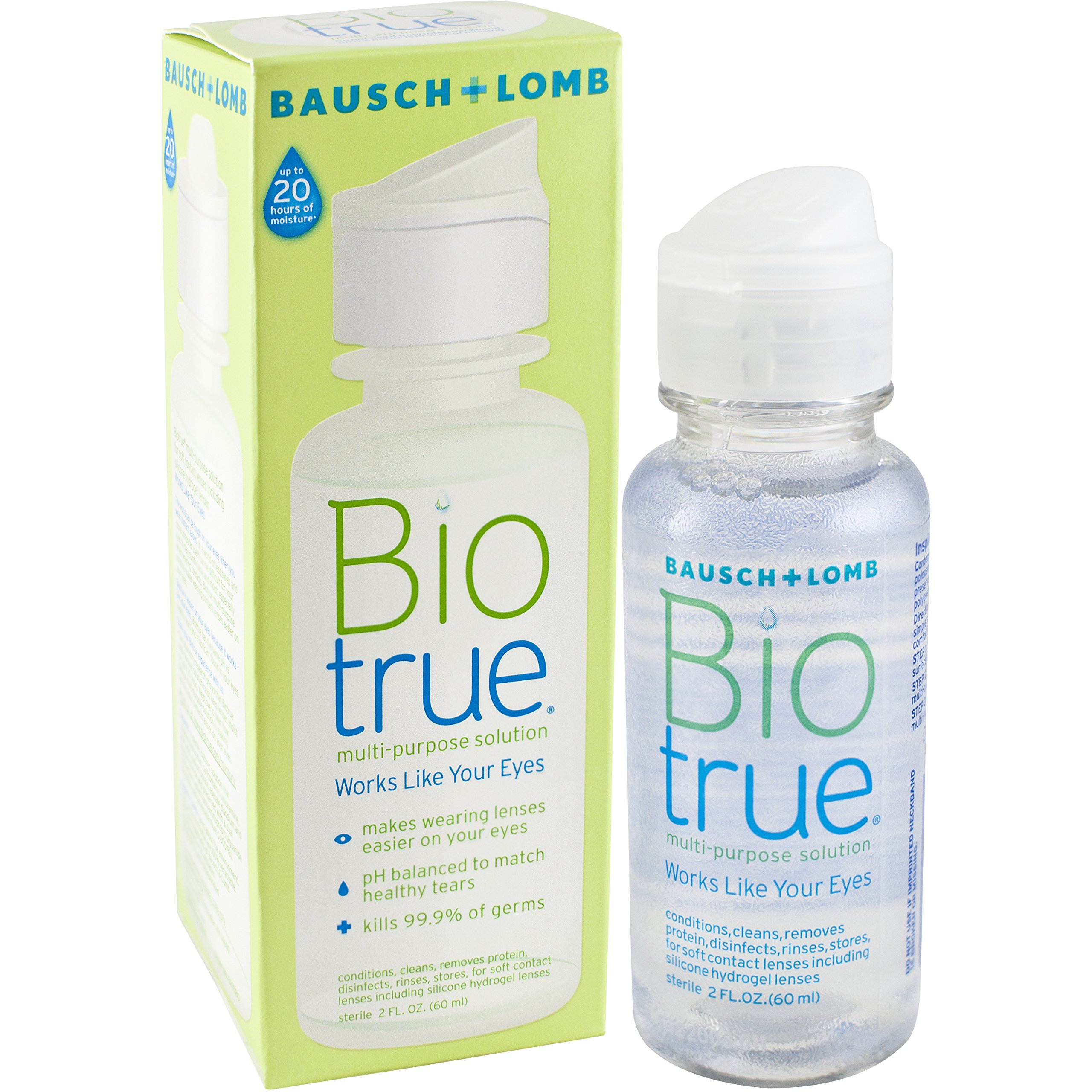 Biotrue Multi Purpose Contact Lens Solution 2 Fl Oz Pack Of 4 Buy