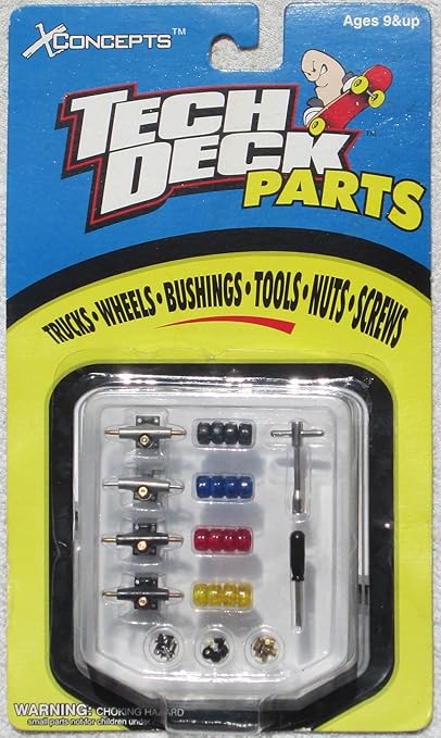 Tech Deck Parts - Trucks, Wheels, Bushings, Tools, Nuts, Screws: Amazon ...