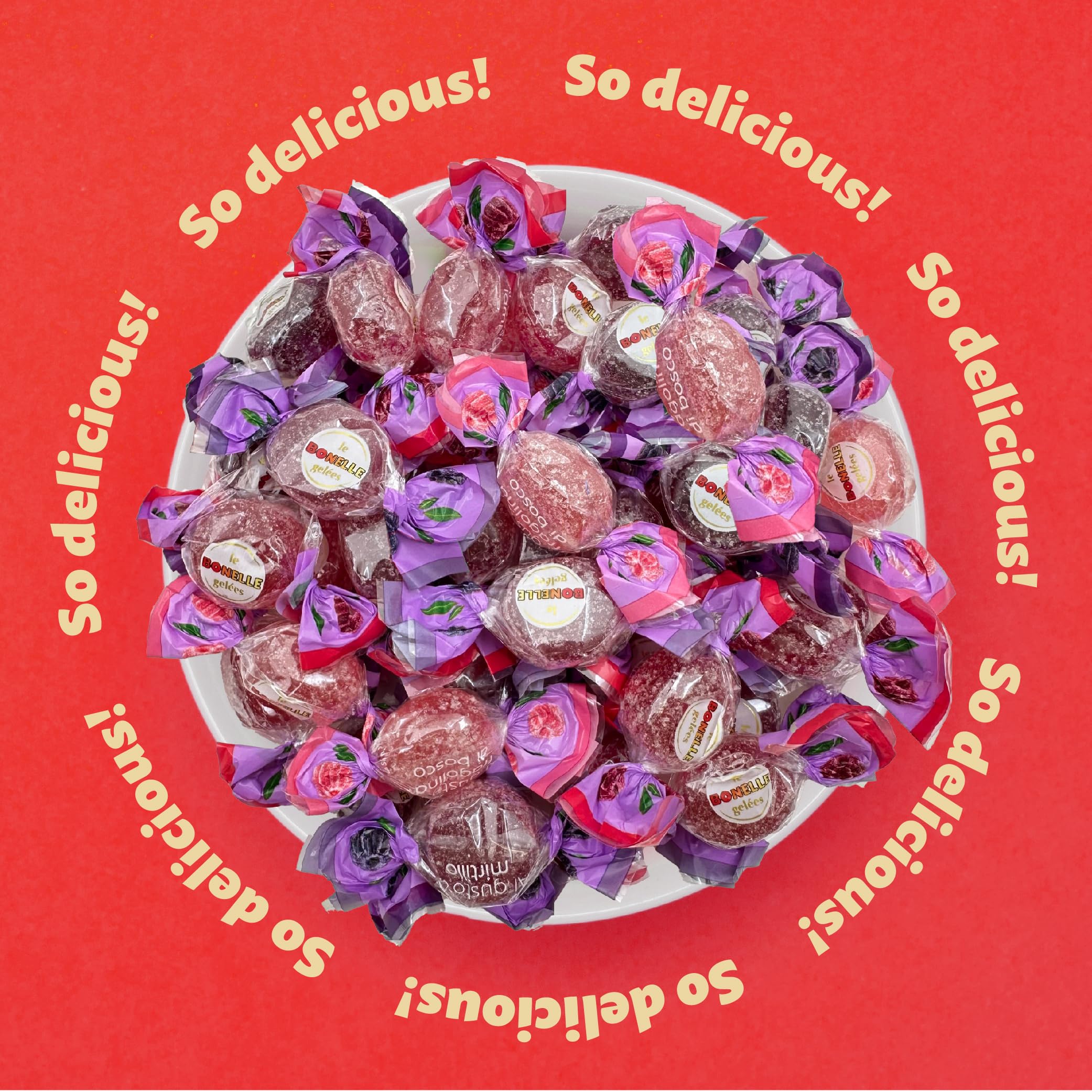 Mua Fida Bonelle Italian Berry Jelly Candy | 1.5 Pound Bag | Vegan ...
