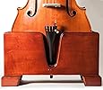 Amazon.com: Paititi Premium Cello Burgundy Solid Wood Stand Velvet ...