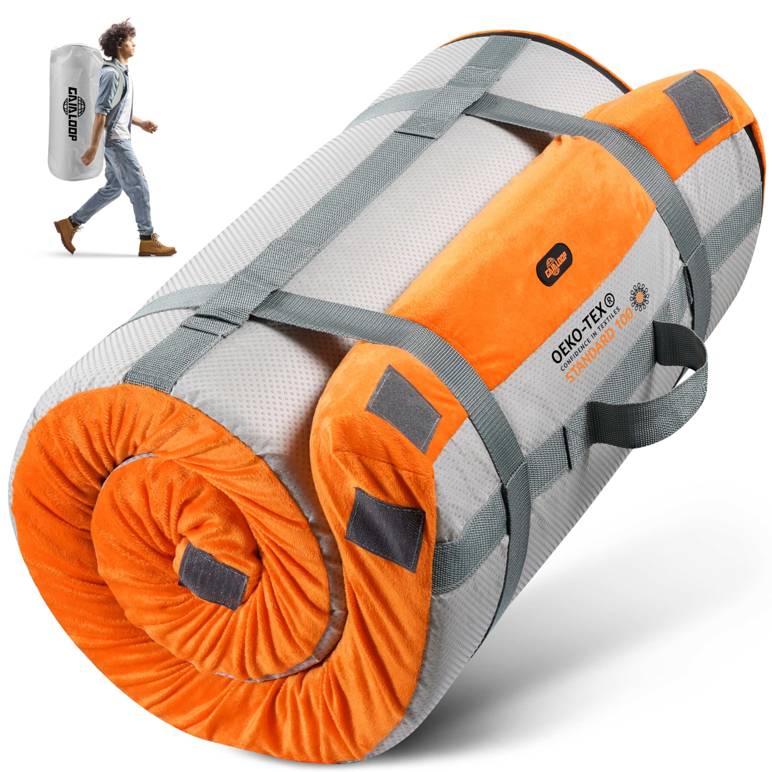 *USED*Floor GAIALOOP Memory Foam Futon Mattress Car Camping Bed ...