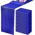 Amazon.com: 15 Pack Royal Blue Table Runner 12" x72" Sequin Table Runner Sparkly Sequin Runner ...
