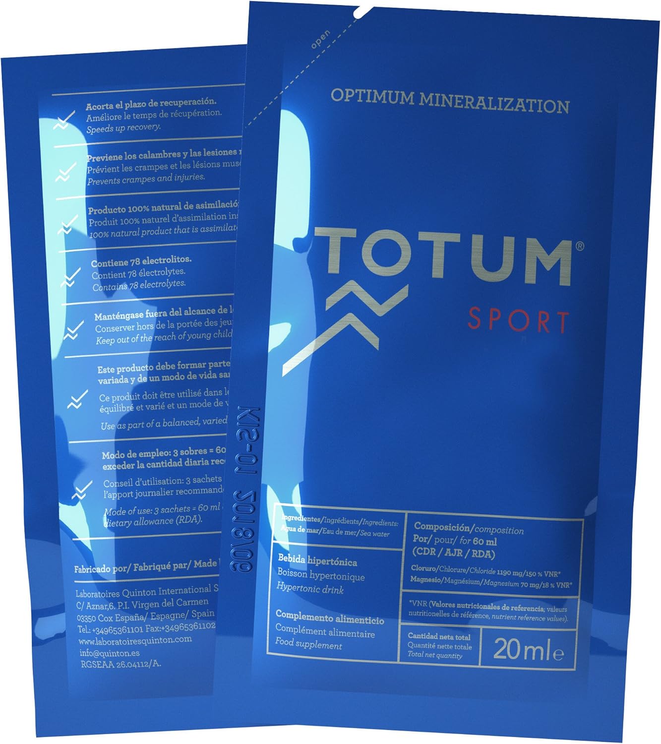 Totum Sport – 10 sachets – 200ml – 100% Natural Electrolyte Hydration ...