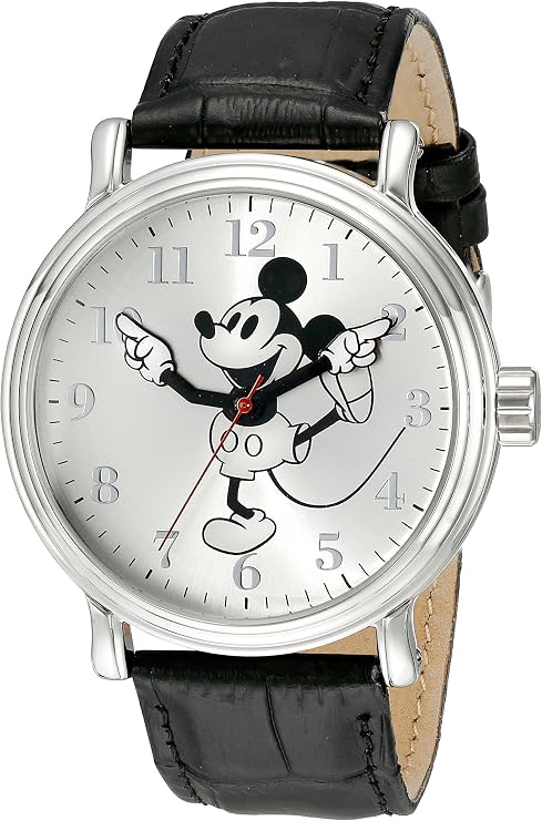Disney Mickey Mouse W001862 Reloj con visualización analógica, cuarzo ...