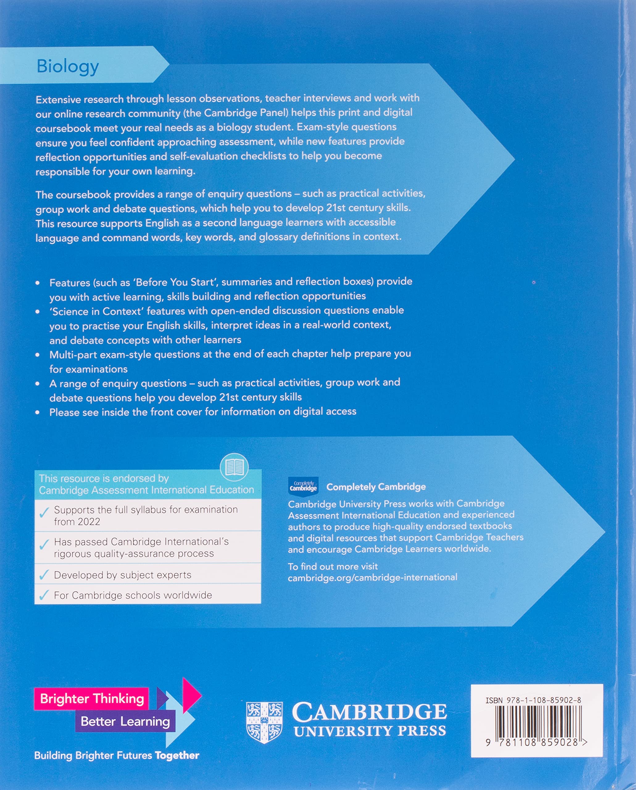 Mua Cambridge International AS & A Level Biology Coursebook with Digital Access (2 Years) 5ed ...