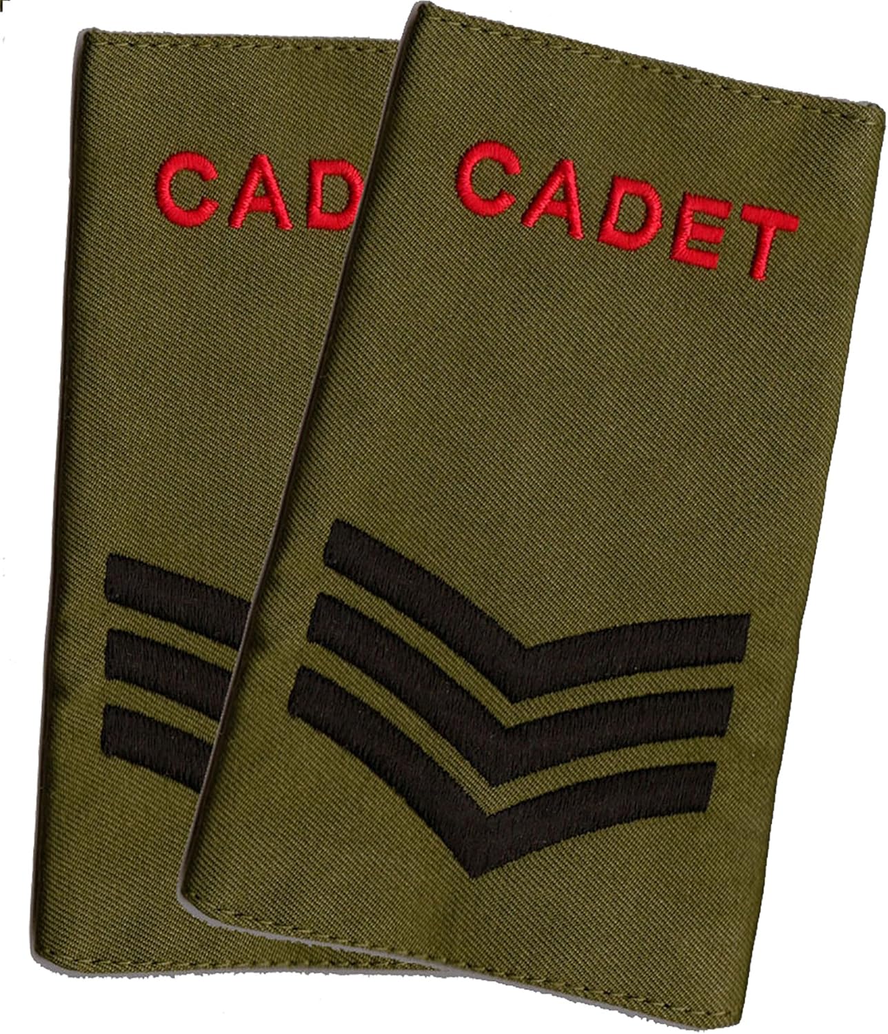 Official CADET Sergeant Pair of ACF / CCF RANK SLIDES for MTP: Amazon ...