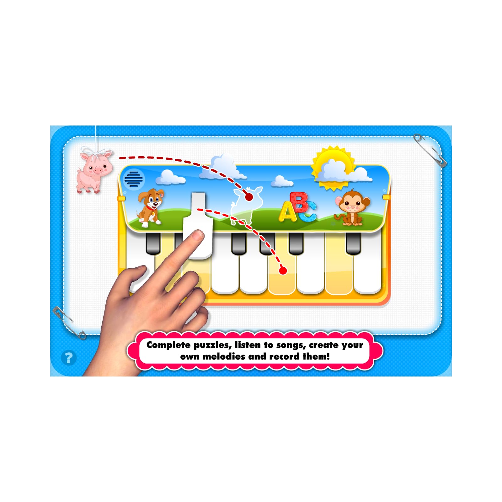 Abby Monkey® Kids Musical Puzzle Interactive Learning Game: Play & Sing ...