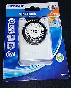 BRINKS Polarized EZ Analog Outlet MINI Timer - Electrical Timers - Amazon.com