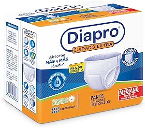 Diapro Pants Calzón Desechable Unisex para Adulto - Mediano, 80 piezas ...