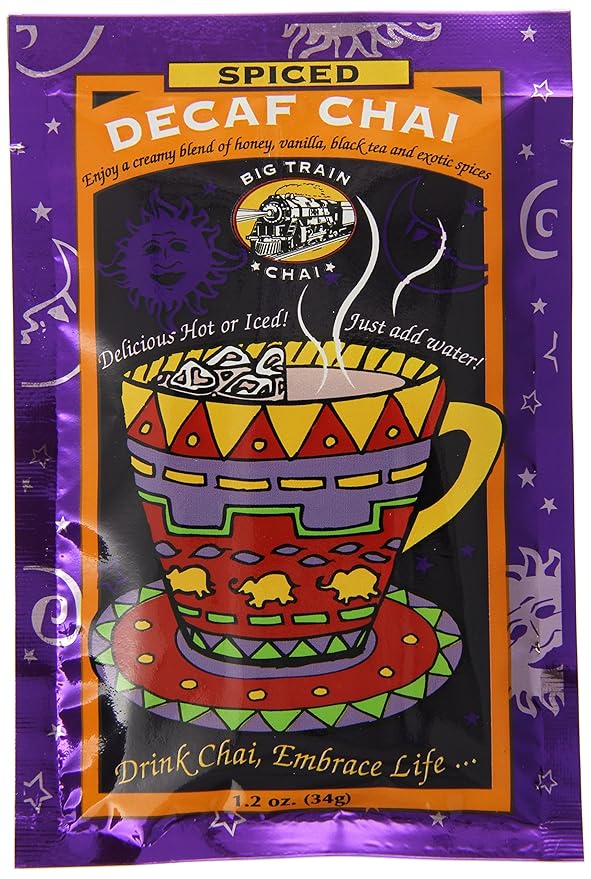 Amazon.com : Big Train Spiced Decaf Chai, 1.2-Ounce Bags (Pack of 25 ...