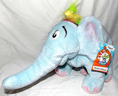Dr. Seuss Horton the Elephant and Whozit Hand Puppet Doll 1997 21 ...