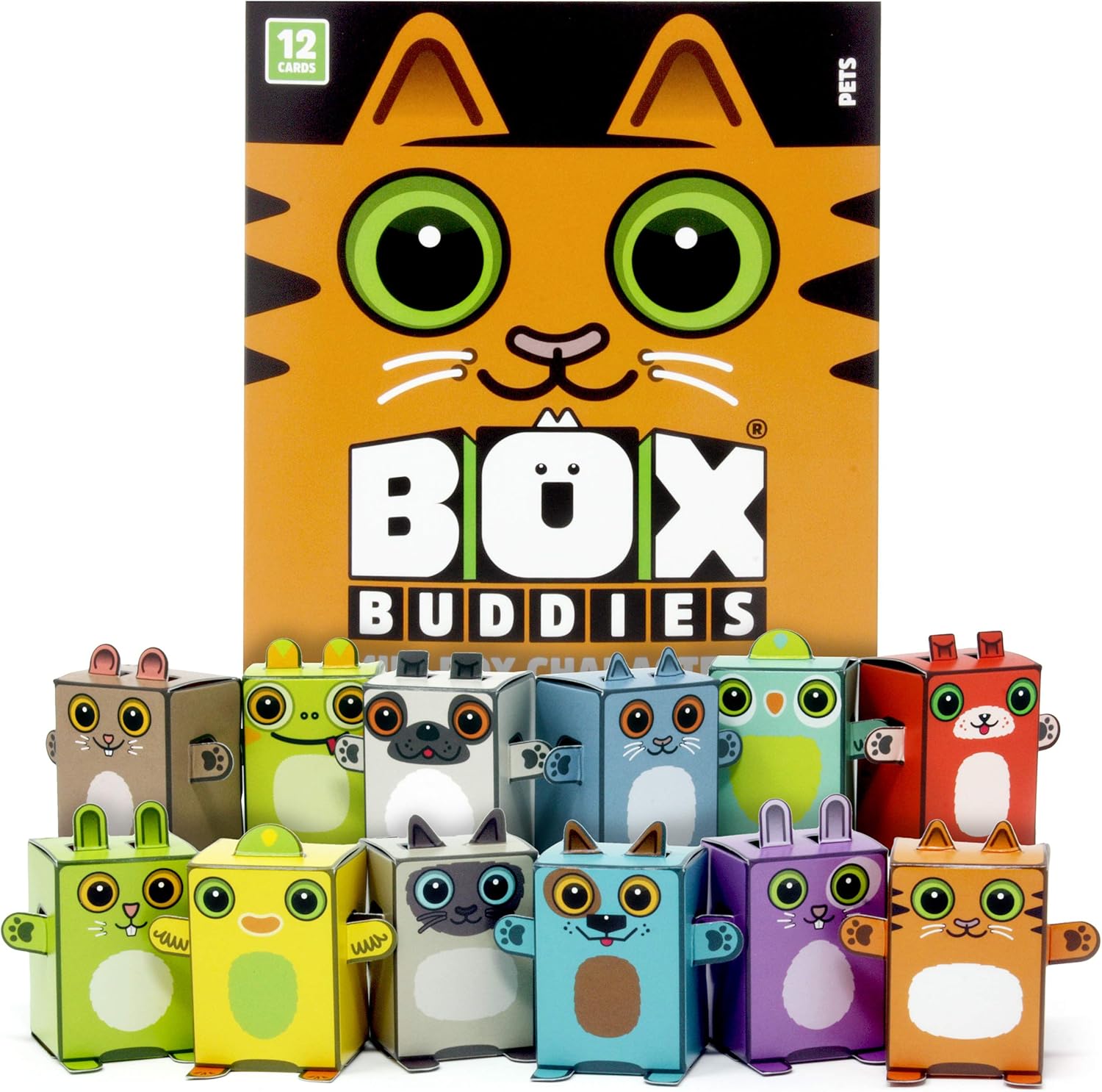 Box Buddies Pets - Pack of 12 Mini Box Animals: Amazon.co.uk: Toys & Games