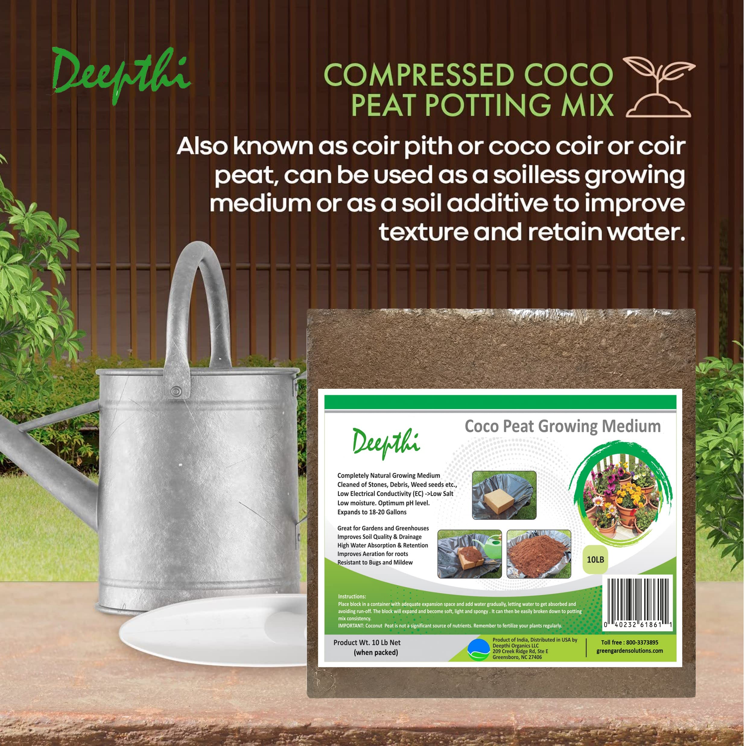 Mua Deepthi Coco Peat Growing Medium – OMRI Listed for Organic Use – 10 ...