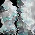 Amazon.com: Ganeen 16 Yards Iridescent Ruffle Pleated Lace Trim Retro ...
