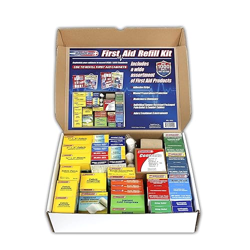 Rapid Care First Aid 91003 Refill Kit for 4 Shelf First Aid Cabinet ...