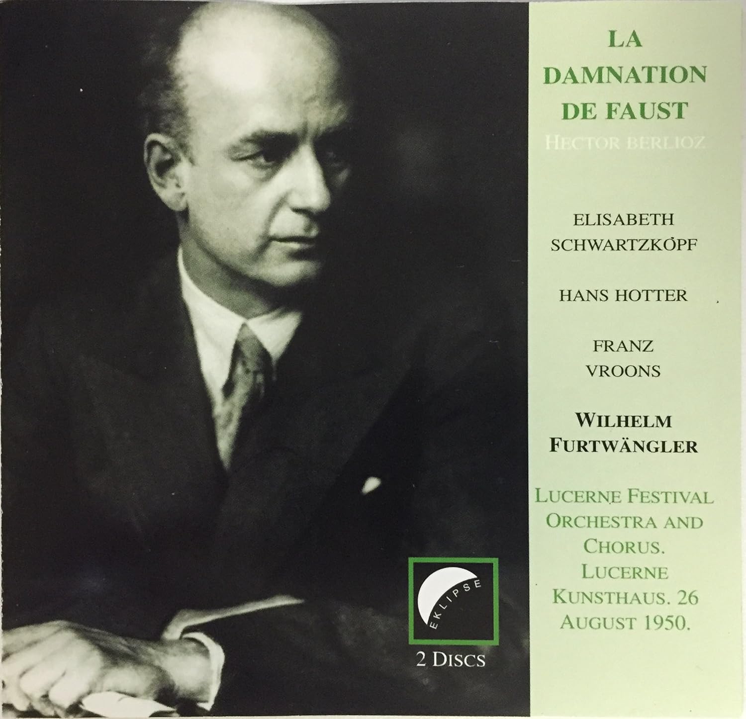 Berlioz:La Damnation de Faust - Elisabeth Schwarzkopf, Irmgard Seefried ...