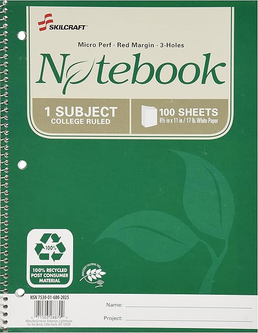 Amazon.com : AbilityOne - SKILCRAFT 100% Post-Consumer Recycled Single ...