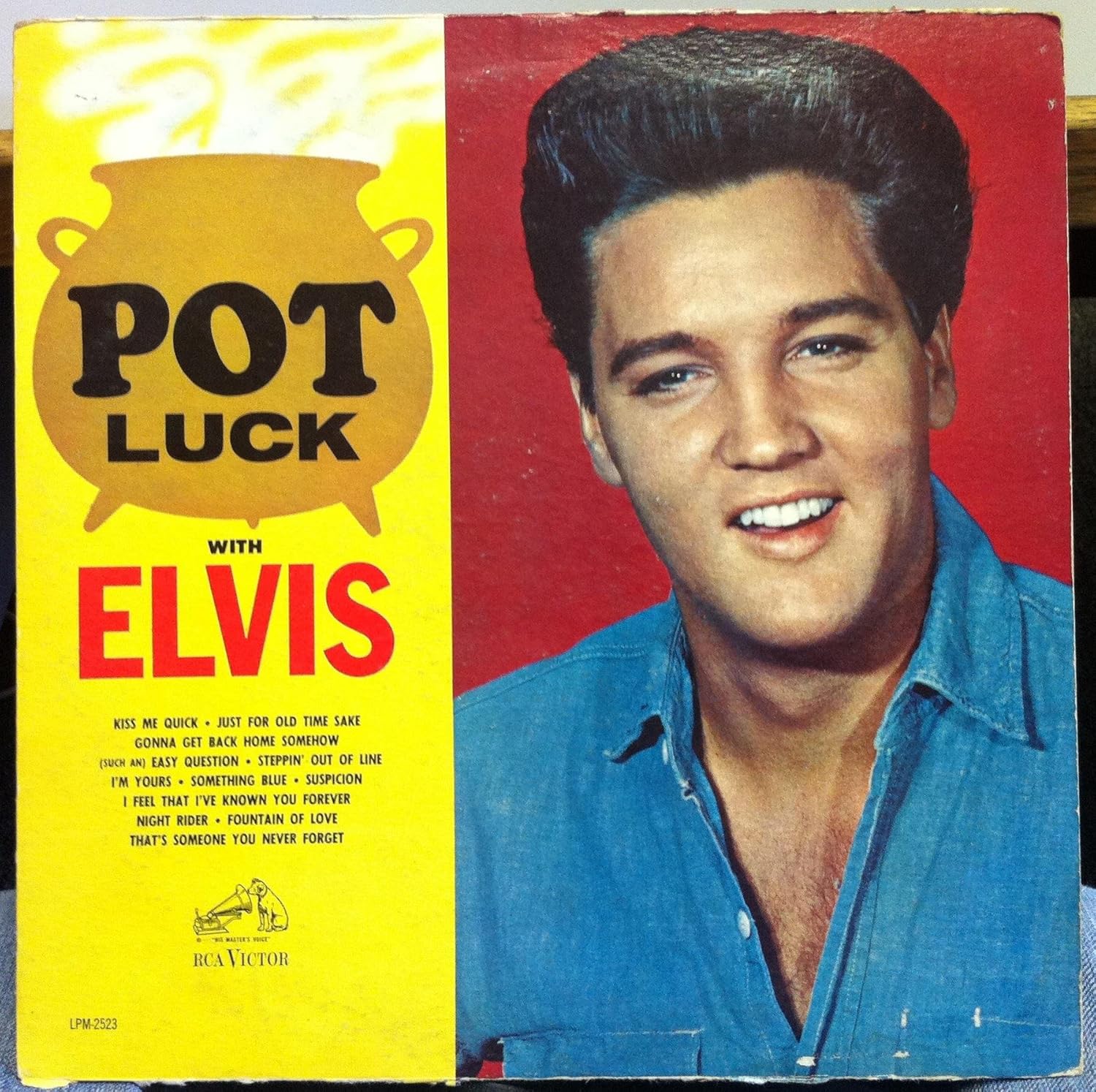 Elvis Presley - ELVIS PRESLEY POT LUCK vinyl record - Amazon.com Music