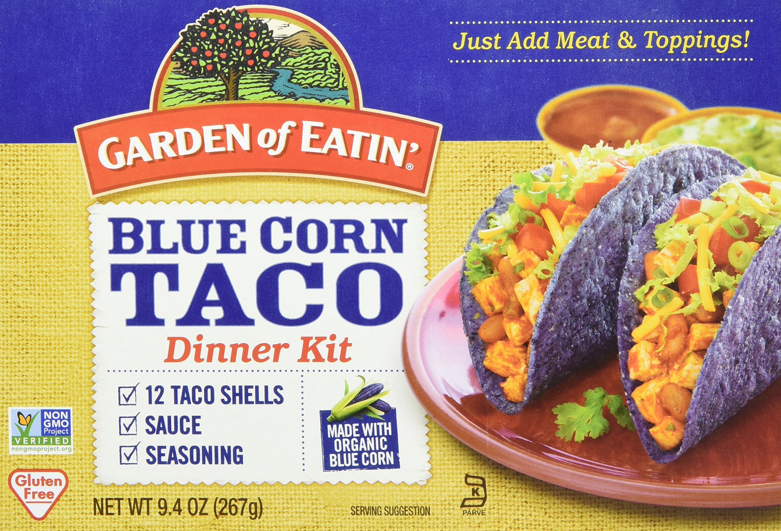 Amazon.com : Garden of Eatin' Yellow Corn Taco Dinner Kit, 12 Count ...