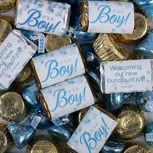 3 lb It's a Boy Candy Blue Baby Shower Chocolate (approx 180) in ...