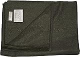 New Military Style Heavy Wool Blanket (Olive Green): Amazon.co.uk ...