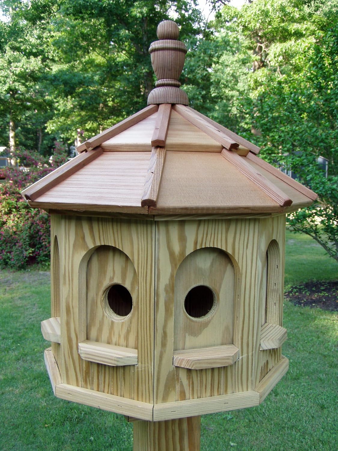 Amazon.com : Wood Birdhouse Amish Homemade Handmade Handcrafted Medium ...