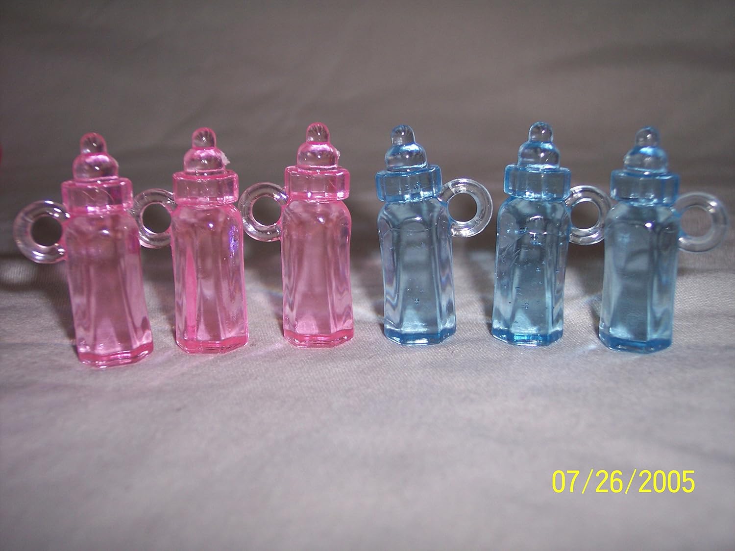 Amazon.com: 1.5" Pink Plastic Mini Baby Bottles Favor (144 Pieces ...