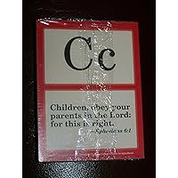 Mini ABC Bible Memory Cards - Abeka Kindergarten Miniture Alphabet ...