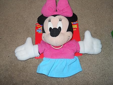 Amazon.com: Minnie Mouse Plush Hand Puppet 8 Inches Tall: Toys & Games
