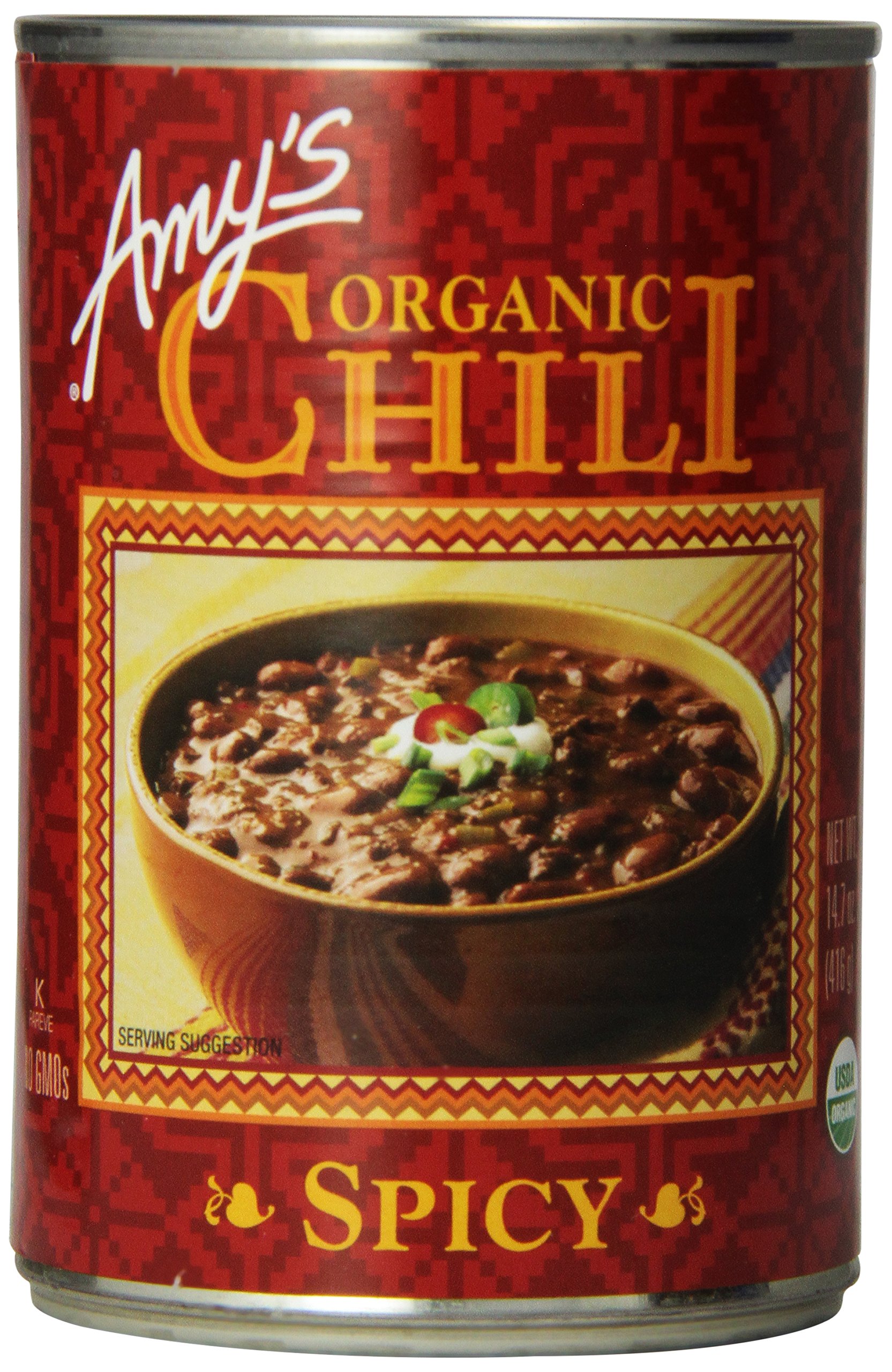 Amazon.com : Amy's Organic Chili, Medium Black Bean, 14.7 Ounce (Pack ...
