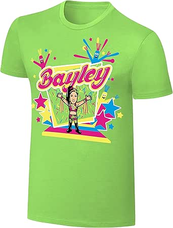 Bayley Cartoon x Nerds WWE Authentic MensT-Shirt-XXL: Amazon.ca ...