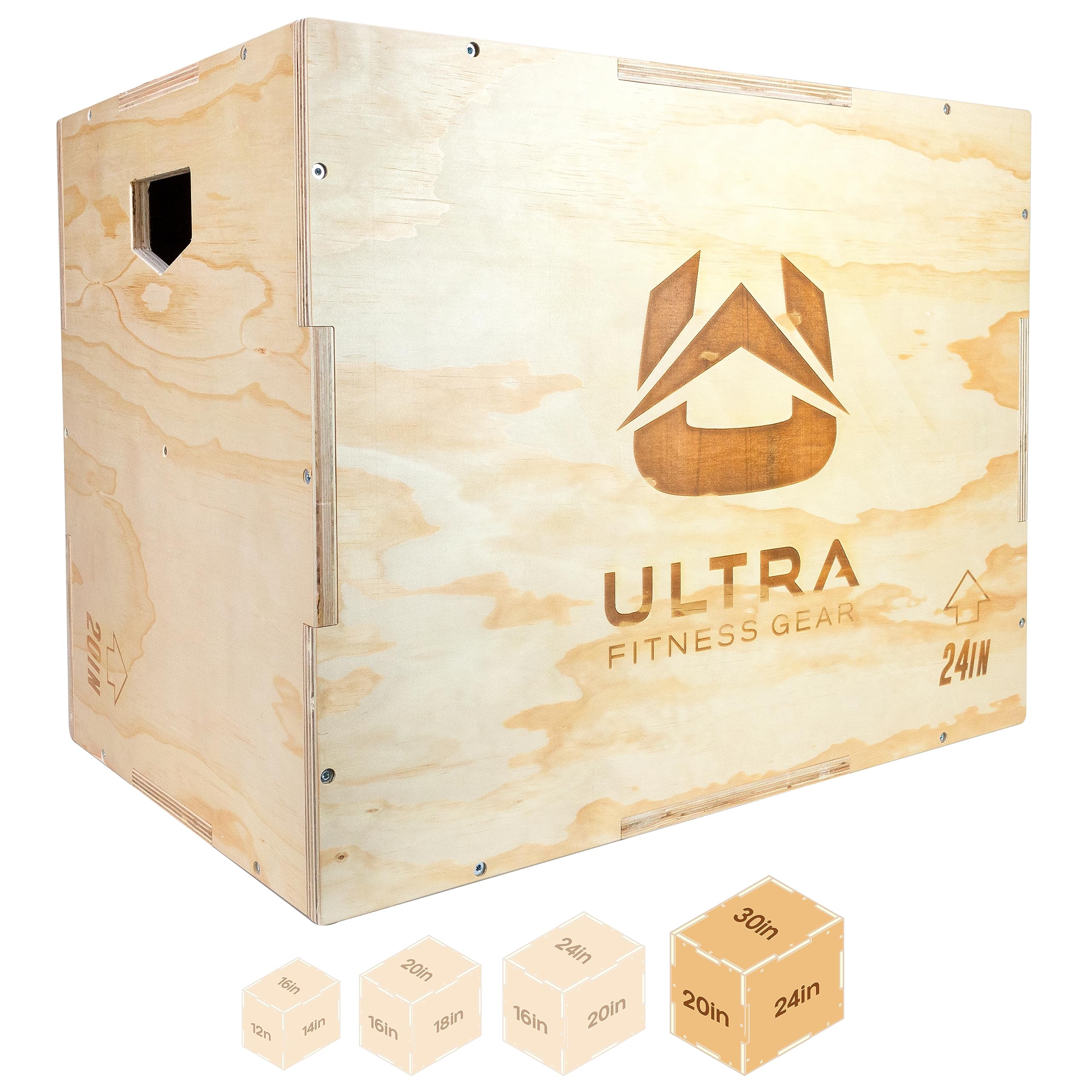 Wooden Plyo Box, 31 Plyometric Jump Training Squat, Step Up, Jumps ...