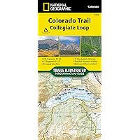 Colorado Trail, Collegiate Loop Map (National Geographic Topographic ...