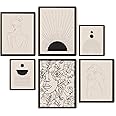 Amazon.com: EXCOOL CLUB Black and White Abstract Wall Art for Bedroom ...