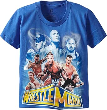 Amazon.com: WWE Little Boys' Wrestlemania T-Shirt, Royal, 4: Fashion T ...