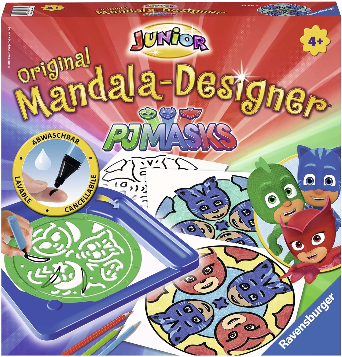 Ravensburger Junior Mandala pyjamask – pyjamasques, 29705 – BigaMart