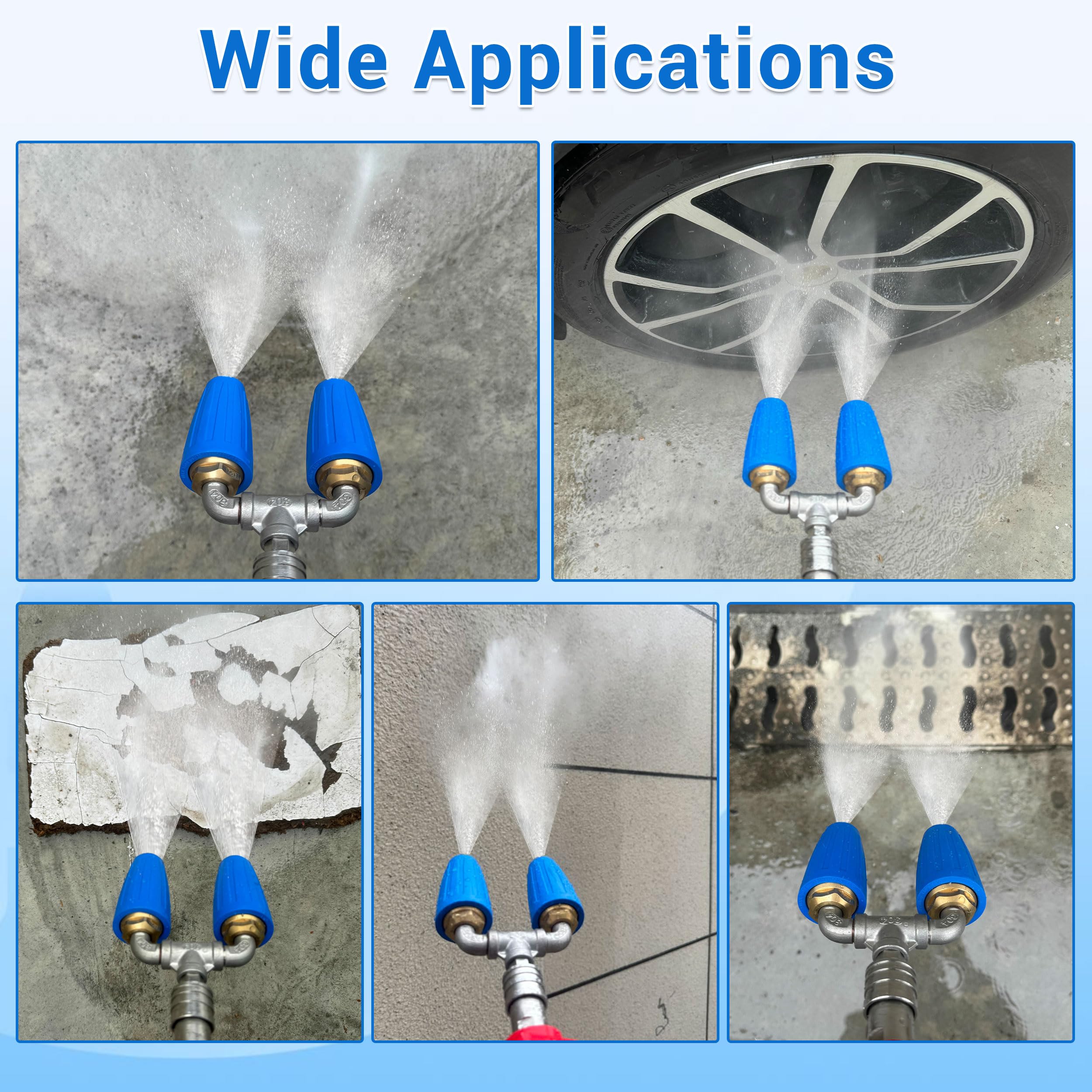 Mua Dual Turbo Nozzle Pressure Washer, 360°Rotating Turbo Nozzle with 1 ...