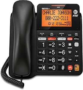 Amazon.com : AT&T CD4930 Corded Phone with Digital Answering System and Caller ID, Extra-Large ...