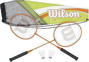 Amazon.com : Wilson Adult's All Gear Badminton Kit (2-Piece ...